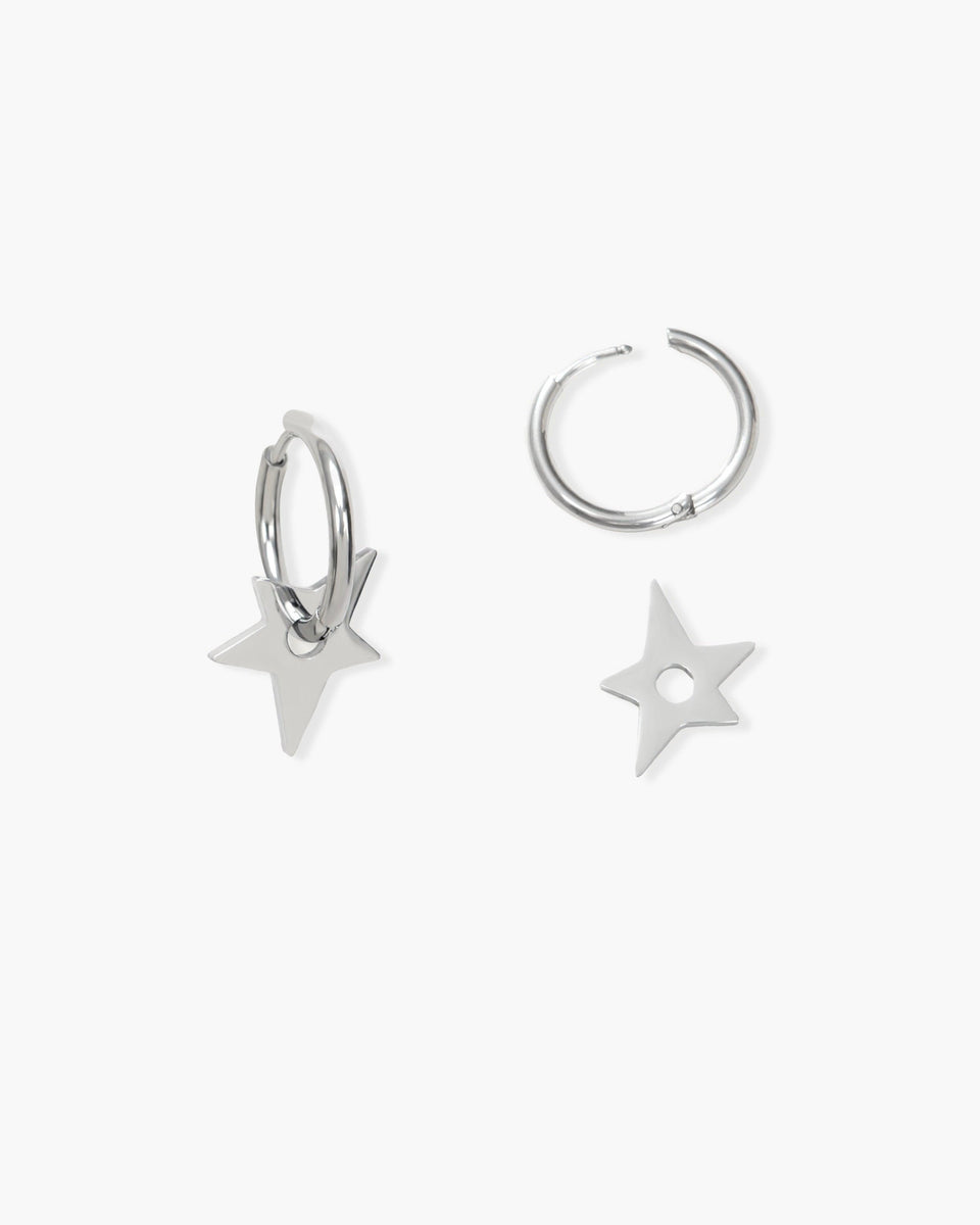 Star Earrings in Silver | en route jewelry