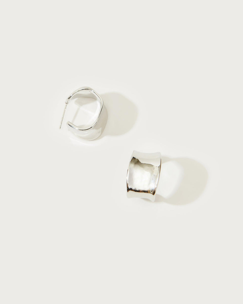 Chunky Flowy Hoop Earrings | En Route Jewelry