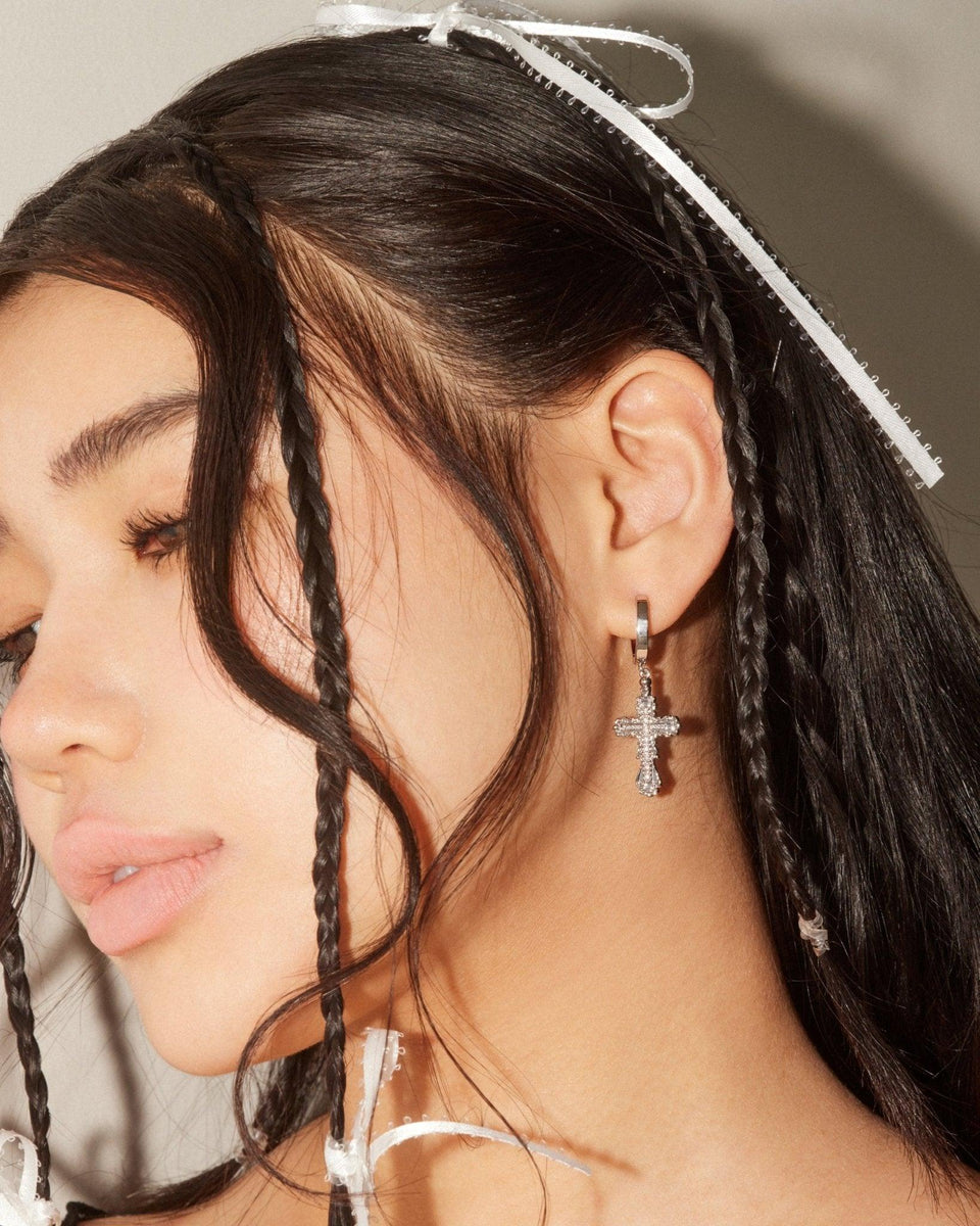 Everette Cross Earrings | En Route Jewelry