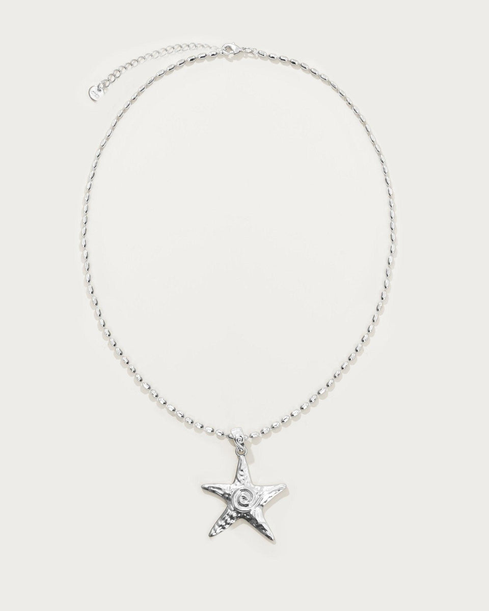 Silver Starfish Necklace | en route jewelry